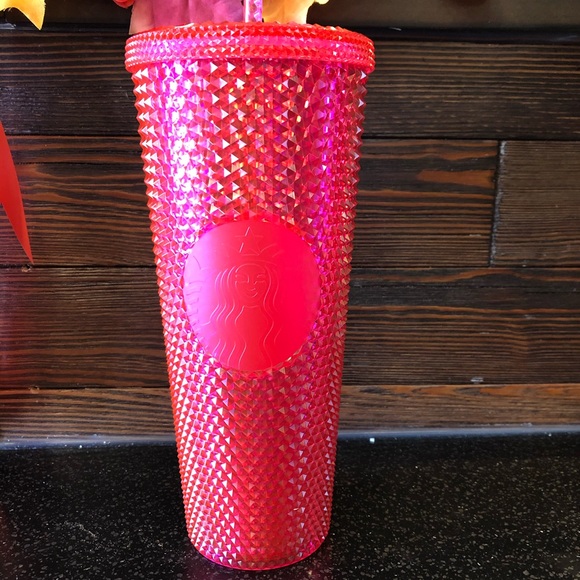 Starbucks | Kitchen | New Starbucks Iridescent Neon Pink Cold Cup ...